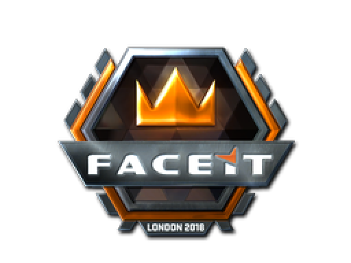 Наклейка | FACEIT (металлическая) | Лондон 2018 КС ГО | Купить, Продать ...