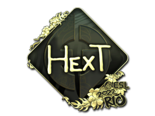 Sticker | HexT (Gold) | Rio 2022 CS:GO | Buy, Sell On Market CS:GO