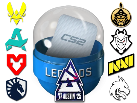 Капсула с наклейками легенд BLAST.tv Austin Major 2025 КС ГО | Купить ...