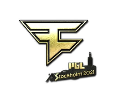 Sticker | FaZe Clan (Gold) | Stockholm 2021 CS:GO | Buy, Sell On Market ...