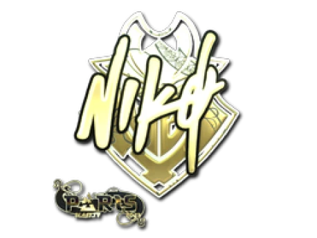 Sticker | NiKo (Gold) | Paris 2023 CS:GO | Buy, Sell On Market CS:GO