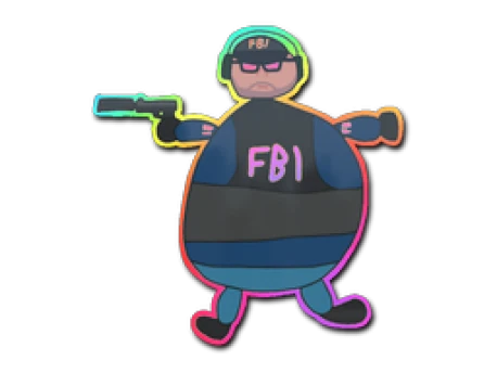 Sticker | Poorly Drawn FBI (Holo) CS:GO | Buy, Sell On Market CS:GO