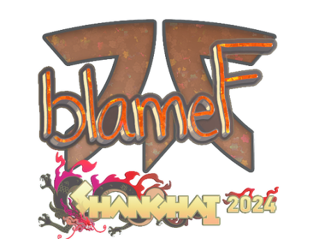 Наклейка | blameF | Шанхай-2024 КС ГО | Купить, Продать на Market CS:GO