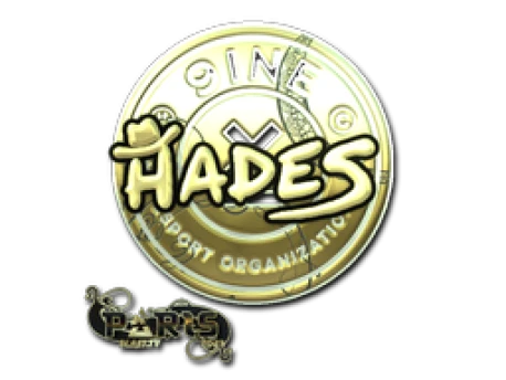 Sticker | hades (Gold) | Paris 2023 CS:GO | Buy, Sell On Market CS:GO