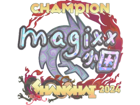 Sticker | magixx (Holo, Champion) | Shanghai 2024 CS2 (CS:GO) | Buy ...