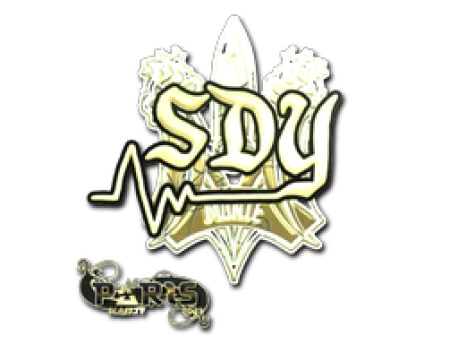 Sticker | sdy (Gold) | Paris 2023 CS:GO | Buy, Sell On Market CS:GO