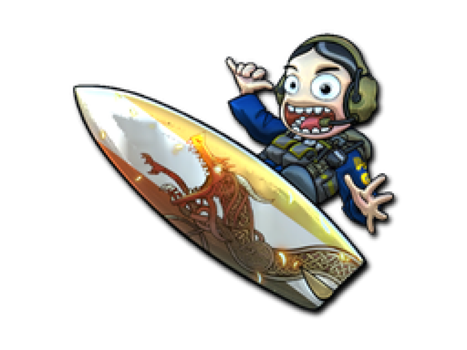 Наклейка | Сёрфер-Ава — история о драконе КС ГО | Купить, Продать на ...